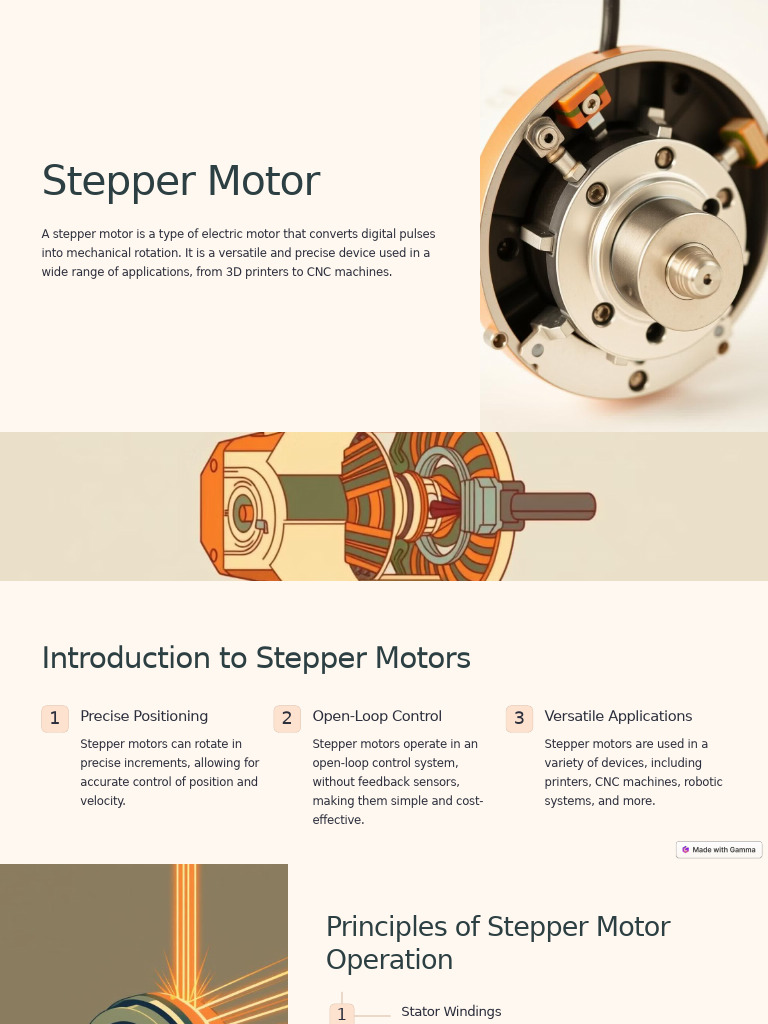 Stepper Motor | PDF | Electric Motor | Electrical Components