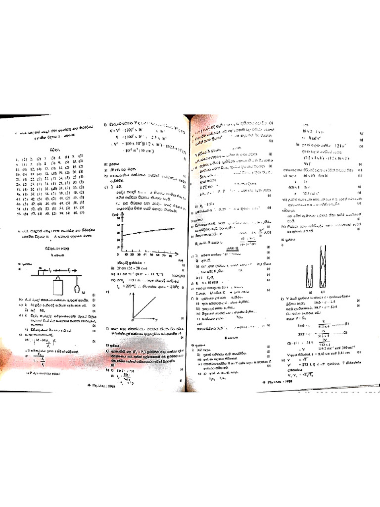 1999 Physics Marking | PDF
