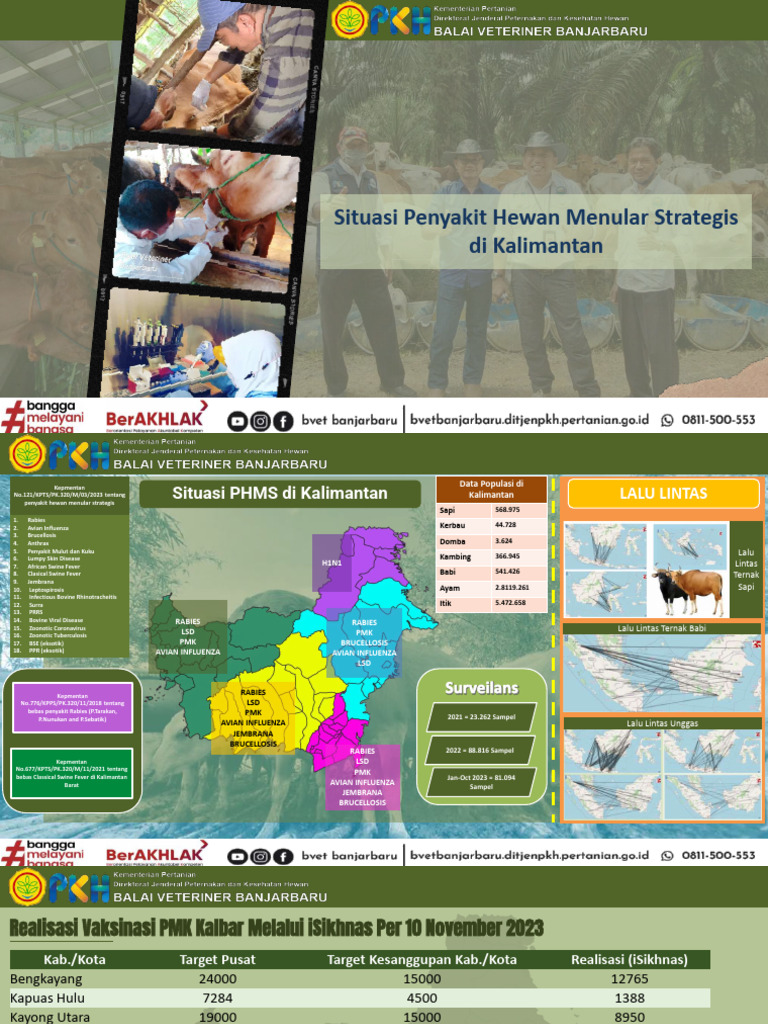Situasi Penyakit Hewan Menular Strategis Di Kalimantan - BVet Banjarbaru | PDF