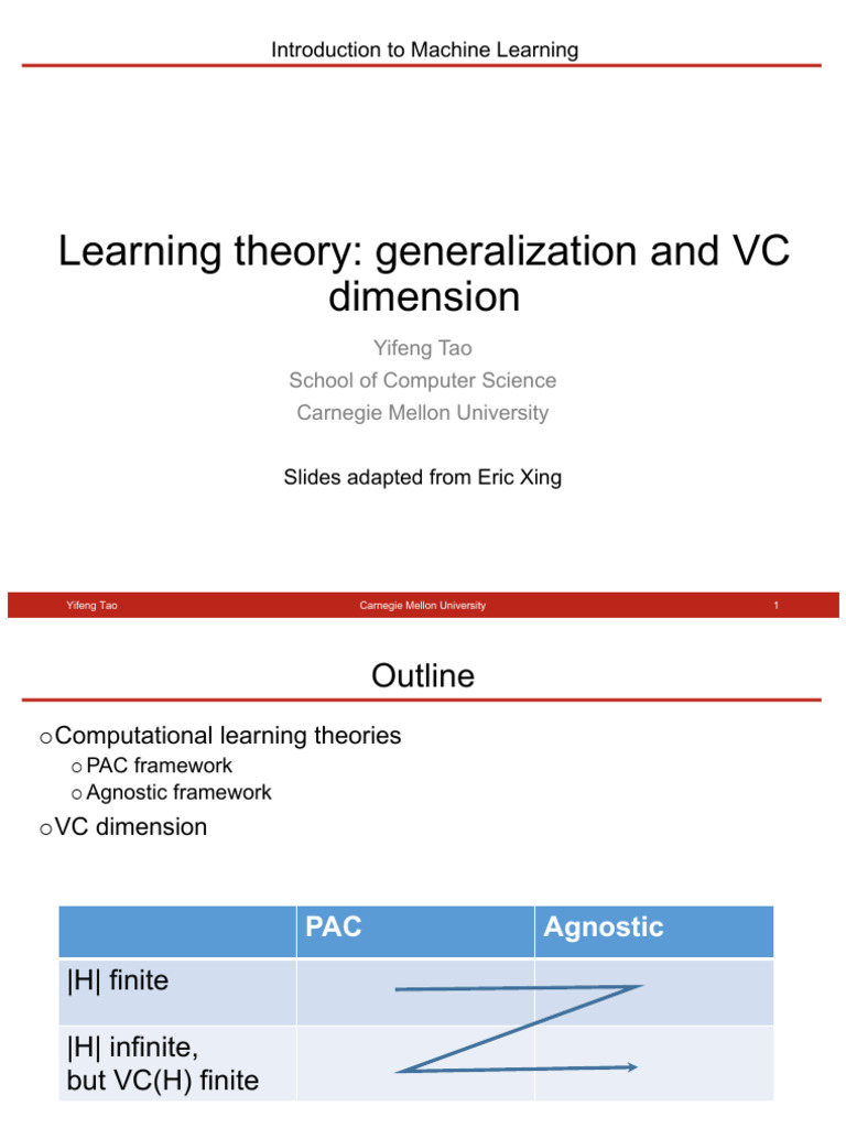 Lecture5 Learning Theory v1.1 | PDF | Learning | Machine Learning