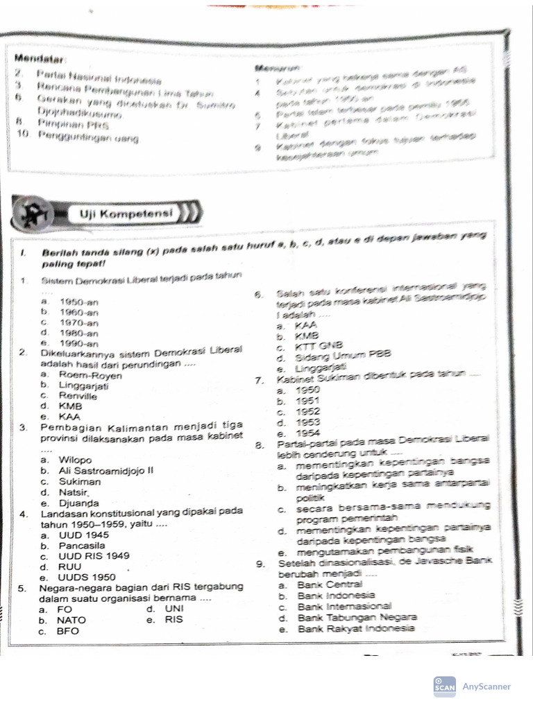 Soal Latihan Uh | PDF
