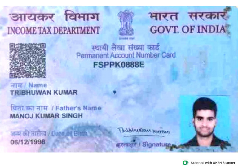 Tribhuwan Pan Card | PDF