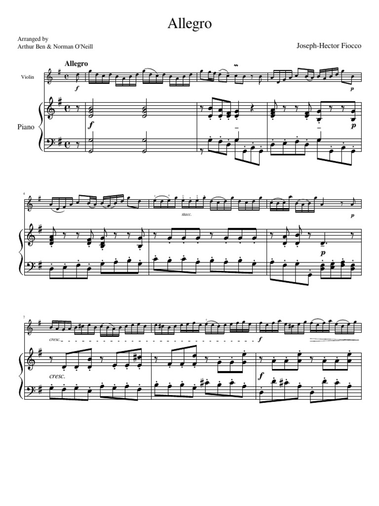 Allegro | PDF | Musical Compositions | Elements Of Music