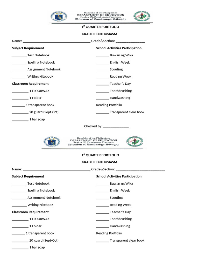 1st QUARTER PORTFOLIO | PDF