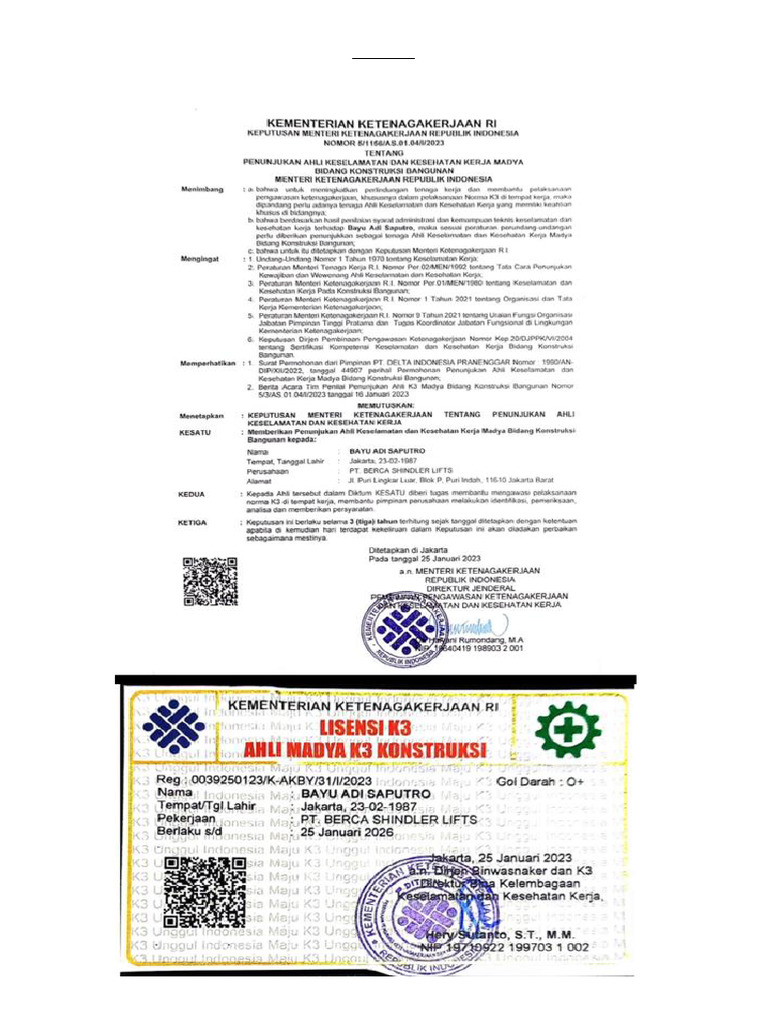 Sertifikat Bayu Adhi Saputro | PDF