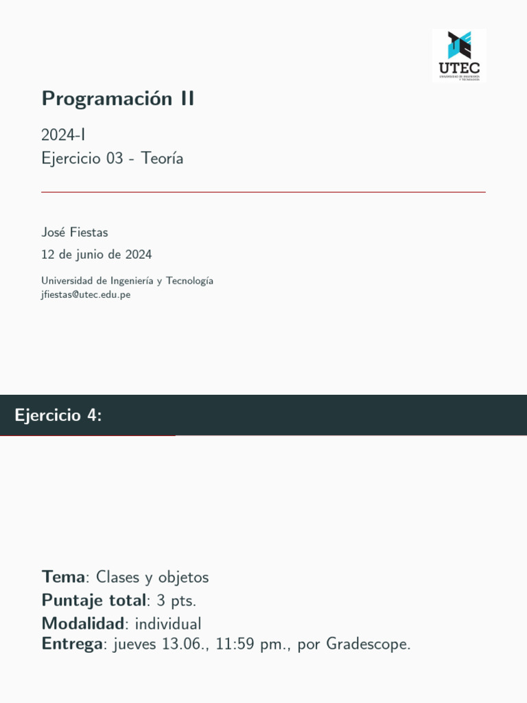 CS1112 Teoria Ejercicio04 Individual | PDF