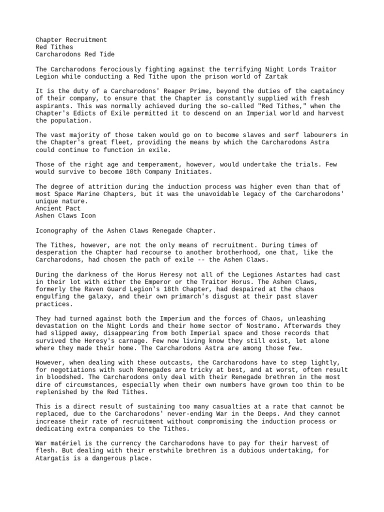 Carcharodons Space Marines 4 | PDF