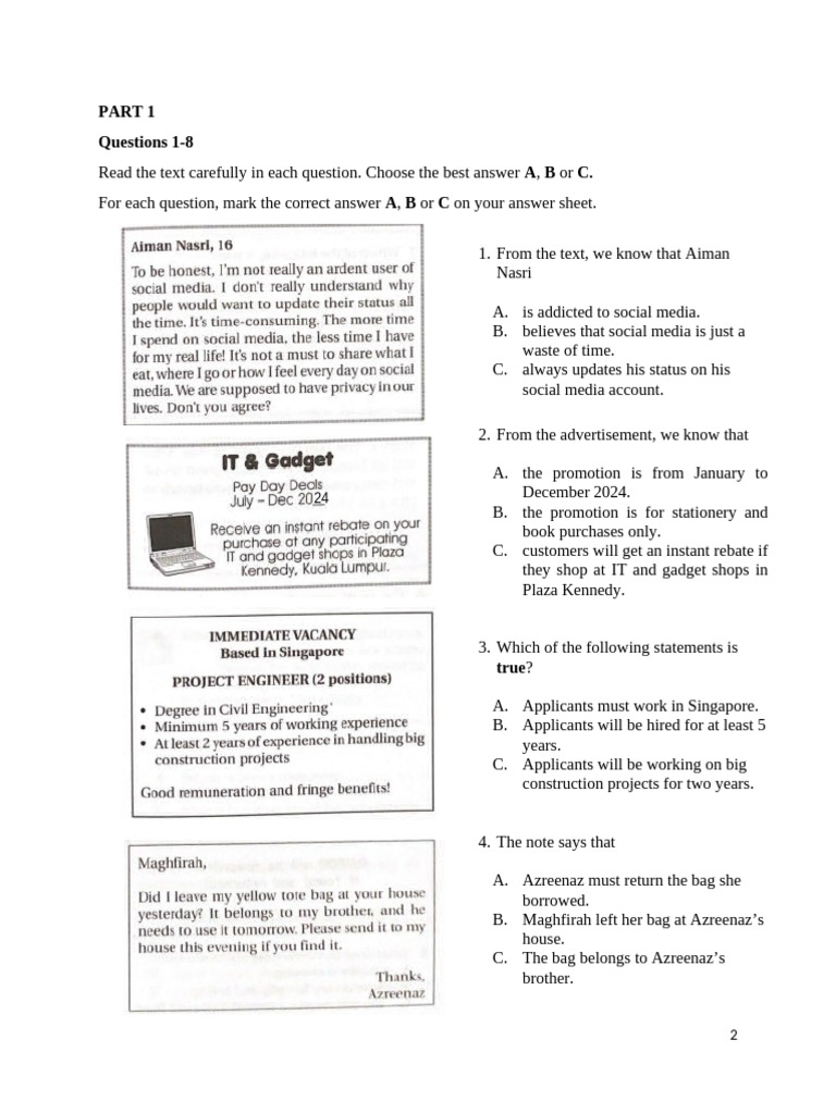 Exam Prep: Multiple Choice Mastery | PDF | Procrastination | Professional Skills