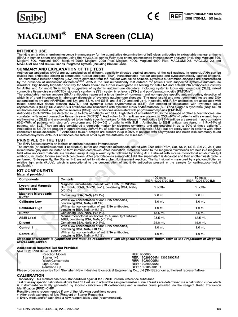 133 Ena Screen Ifu en Eu v2.3 | PDF