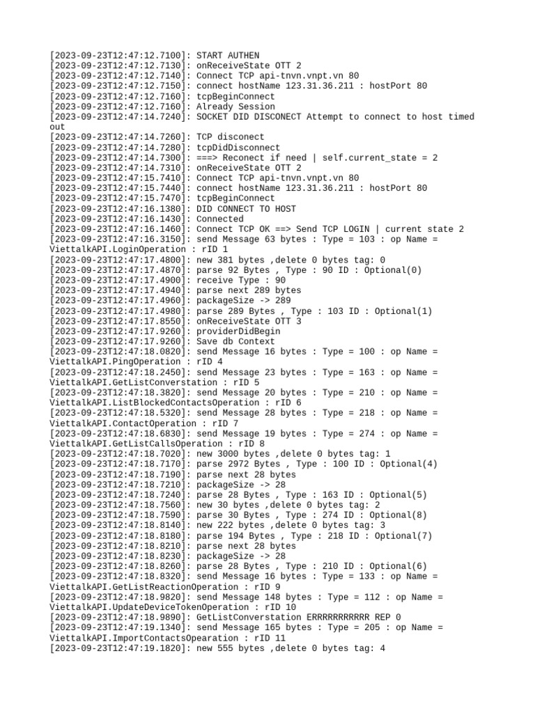 Logfile 0 | PDF | Transmission Control Protocol | Networking Standards