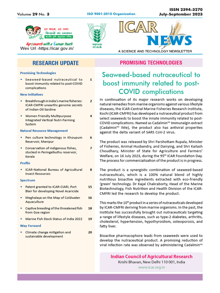 Sea Weed Based Nutraceuticals | PDF | Biological Pest Control | Agriculture