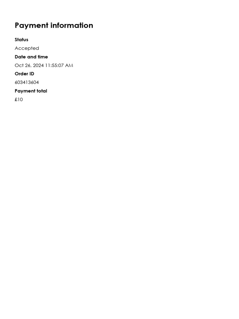 Giff Gaff Order Summary | PDF