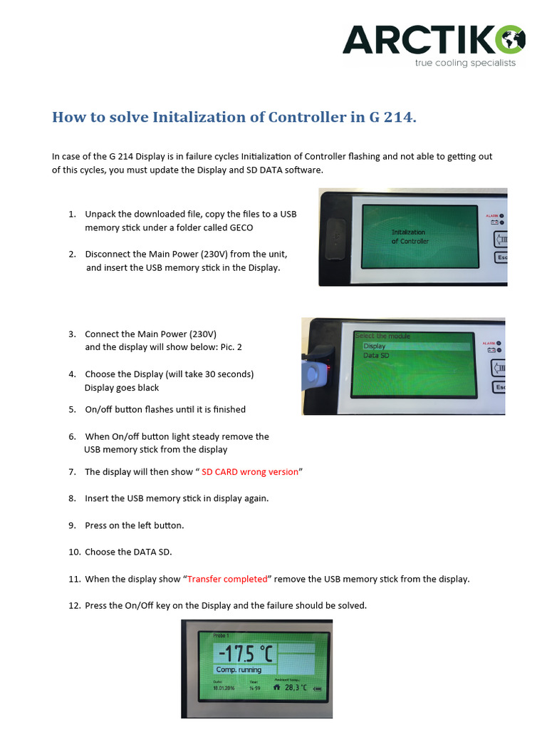 G 214 Controller Initialization Guide | PDF
