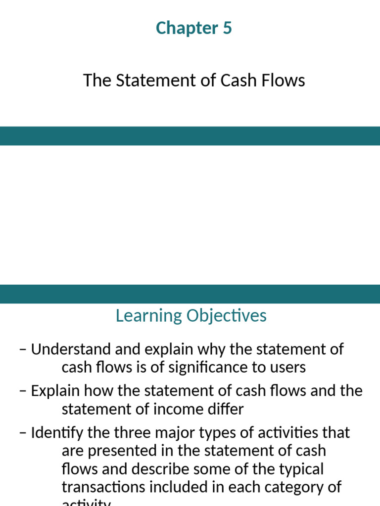 Acct 1115 Lecture Notes 5 Ch 5 Pdf Cash Flow Statement Investing