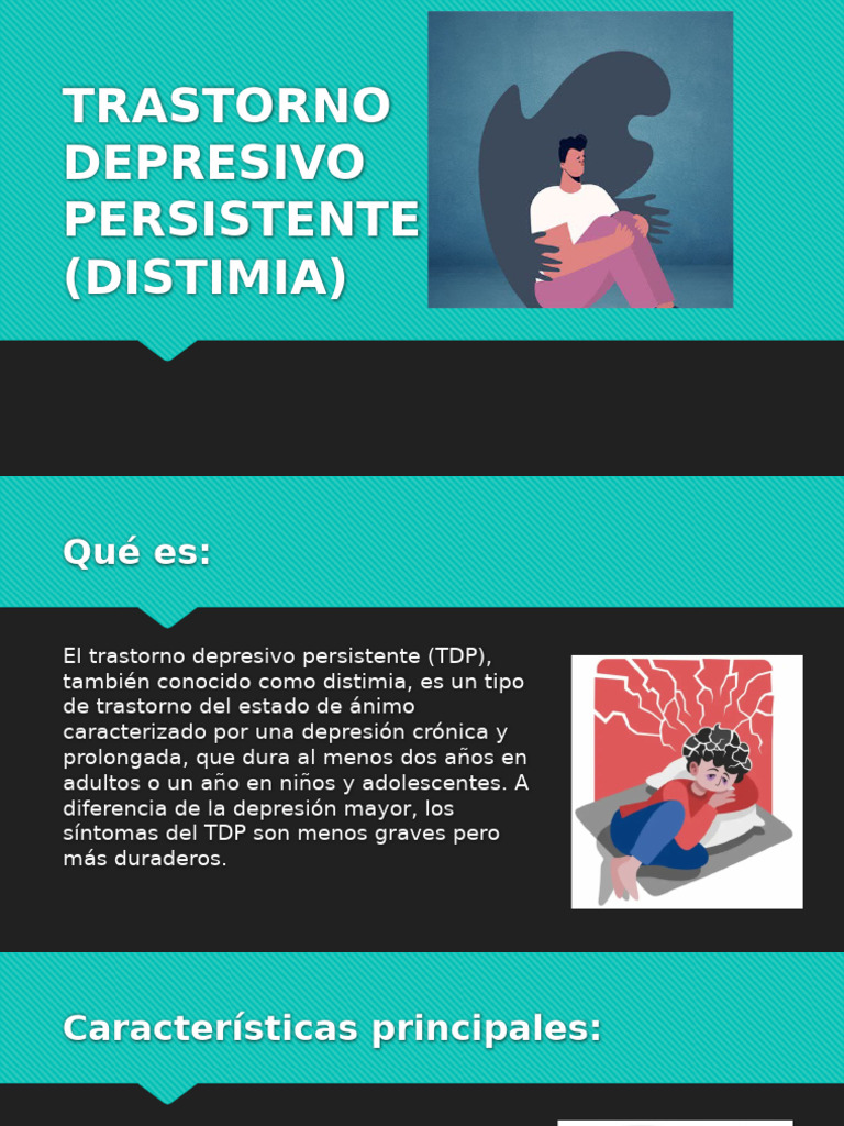 Trastorno Depresivo Persistente (Distimia) | PDF | Trastorno depresivo ...