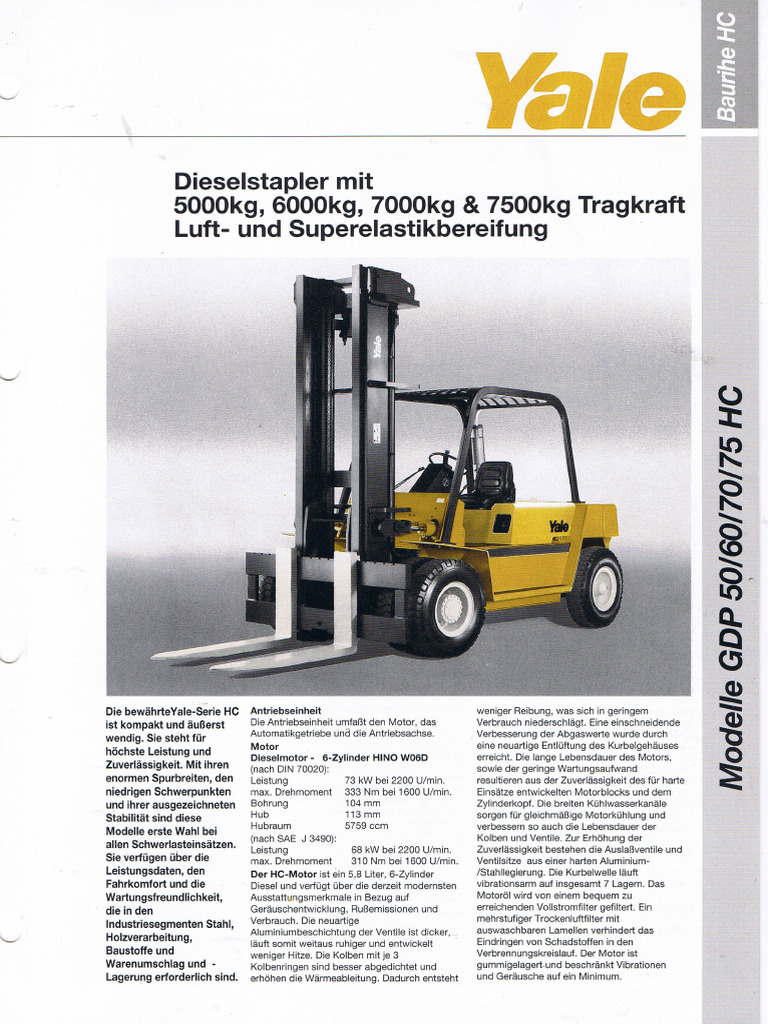 Yale GDP 50 - 60 - 70 - 75 HC | PDF