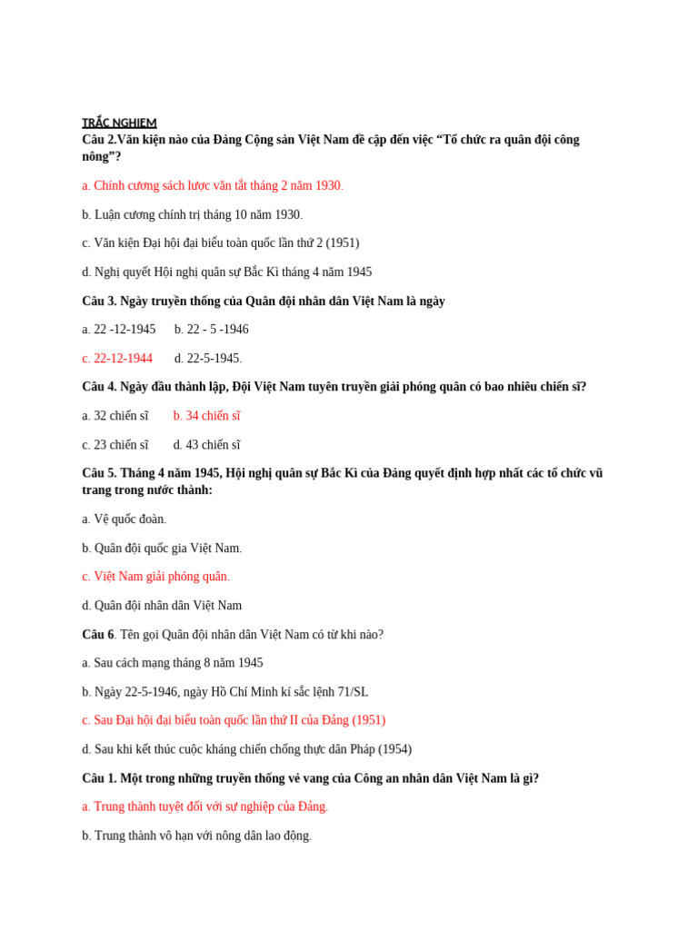 GDQP Và An Đáp Án | PDF