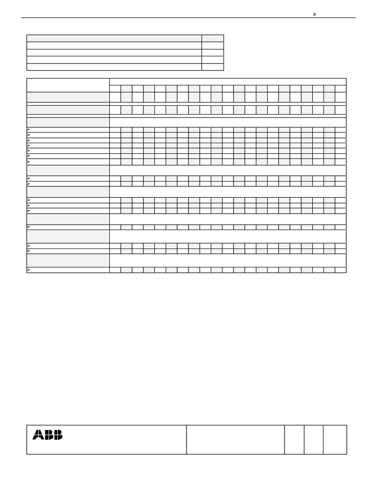 3BHS224716 RevB ACS 6000 - MaintSched | PDF | Equipment | Electricity