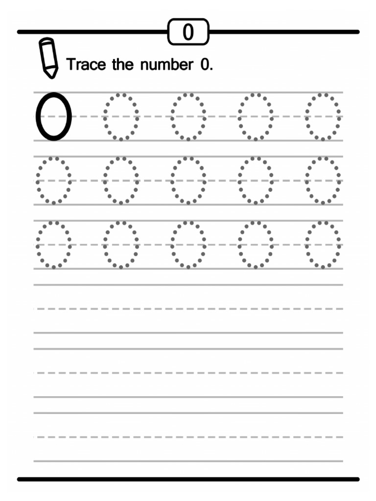 Number Tracing 0-20 Pre-K Math | PDF
