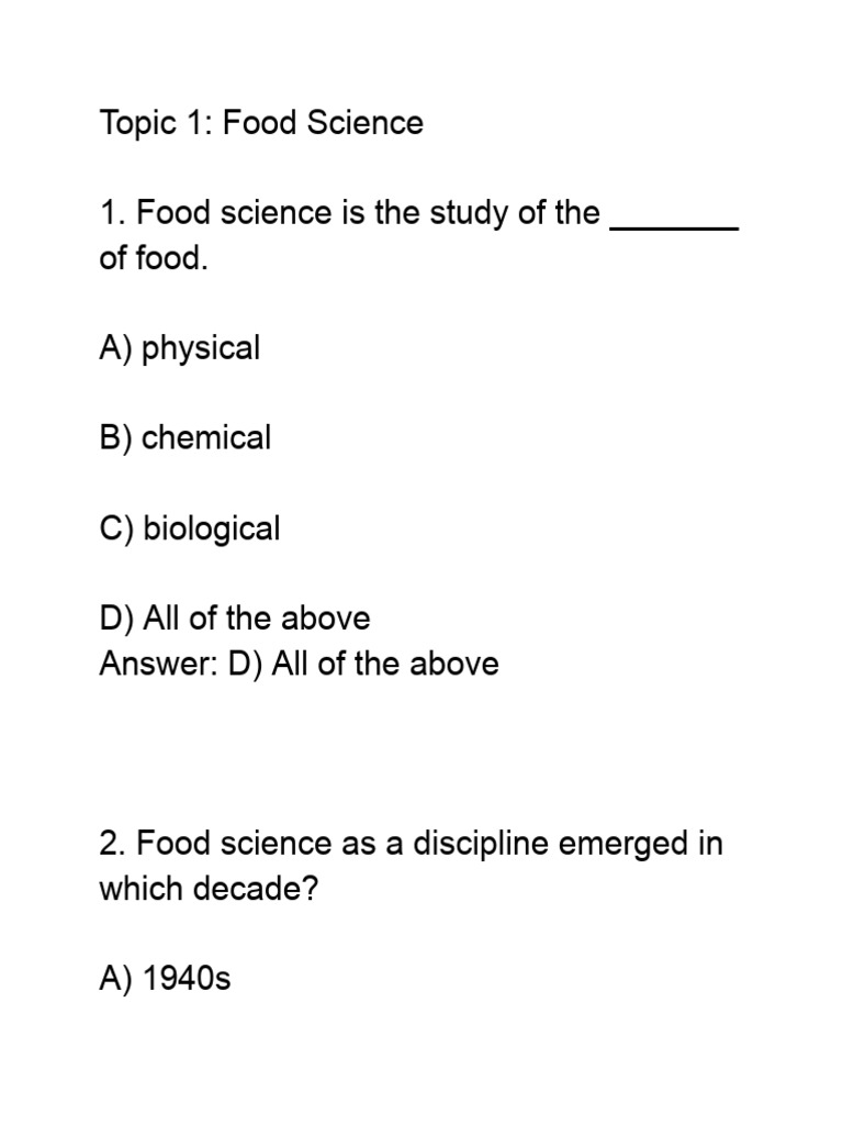Food Science Lectures | PDF | Food Science | Food Preservation