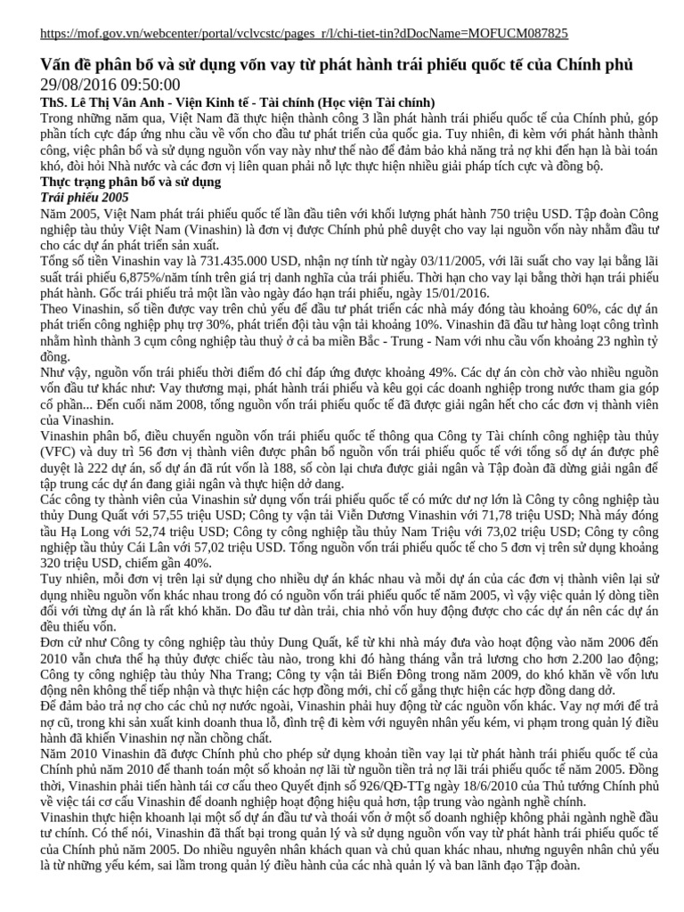 Vietnam Phat Hanh TP Ra Quoc Te | PDF