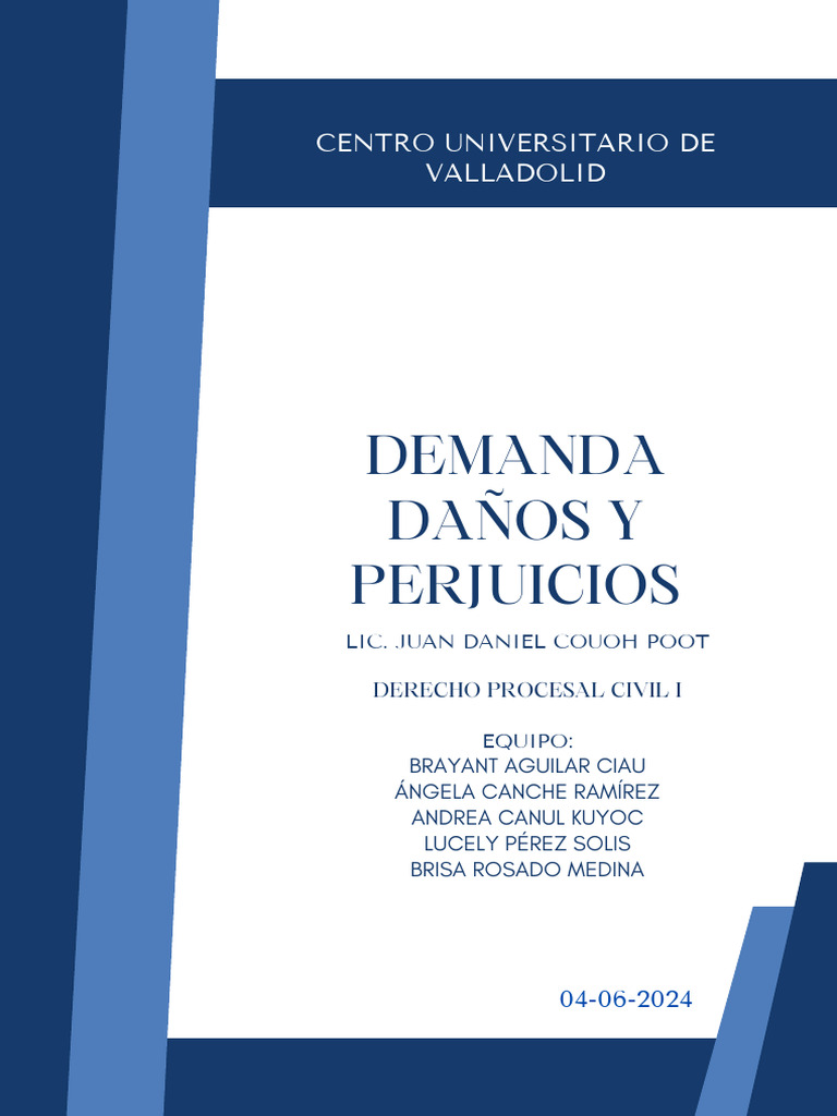 Portada Trabajo Fin de Carrera Documento A4 Formal Azul | PDF