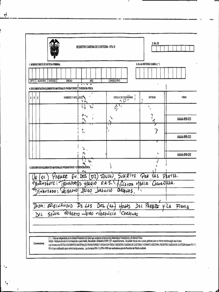 69 Informe Pericial Anexo Pagare Dubitado 2021 00045 Pdf