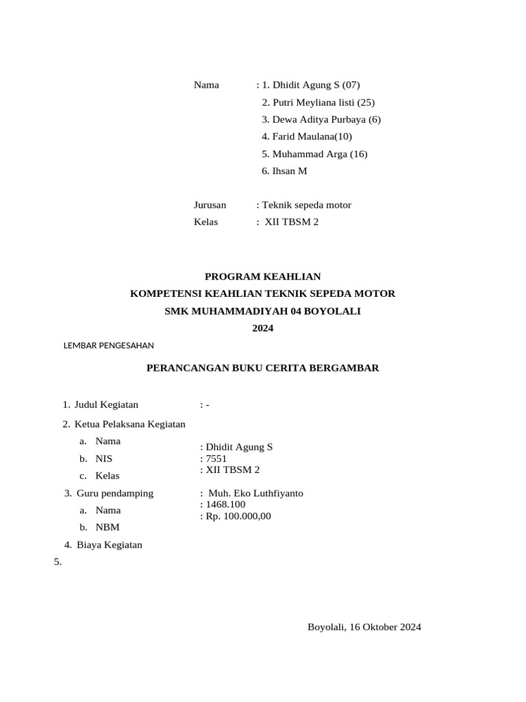 Contoh Proposal Projek Animasi Ok | PDF