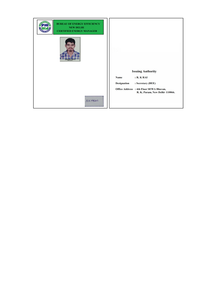 Id Card Cem | PDF