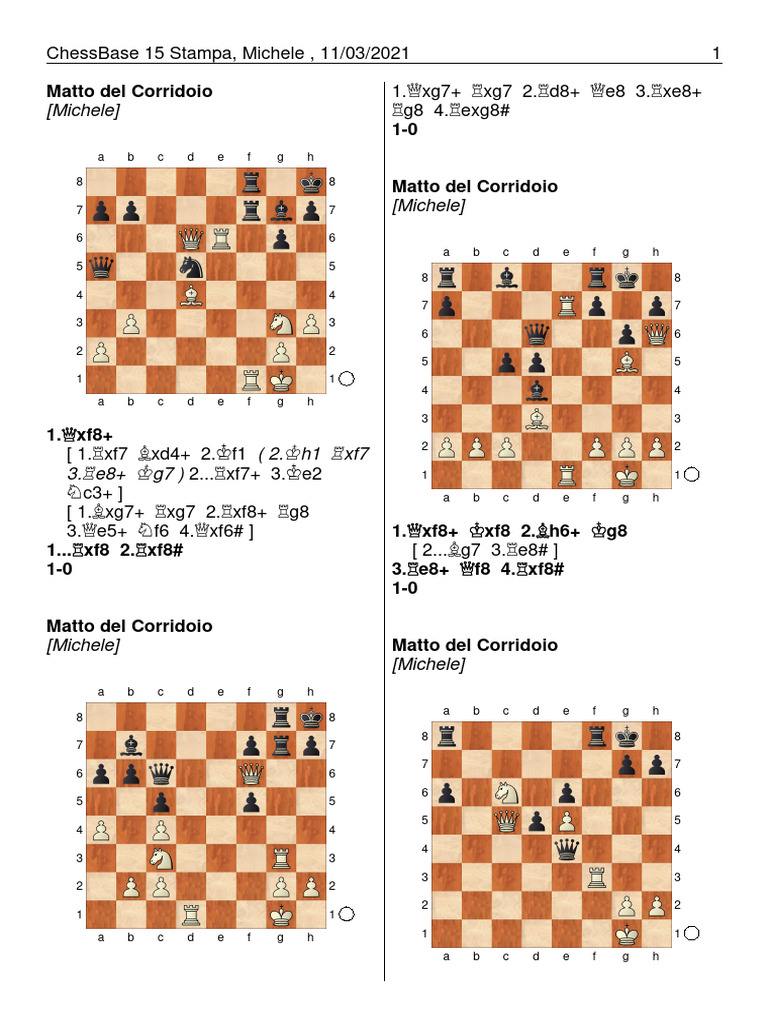 Chess Tactics: Corridor Mate | PDF