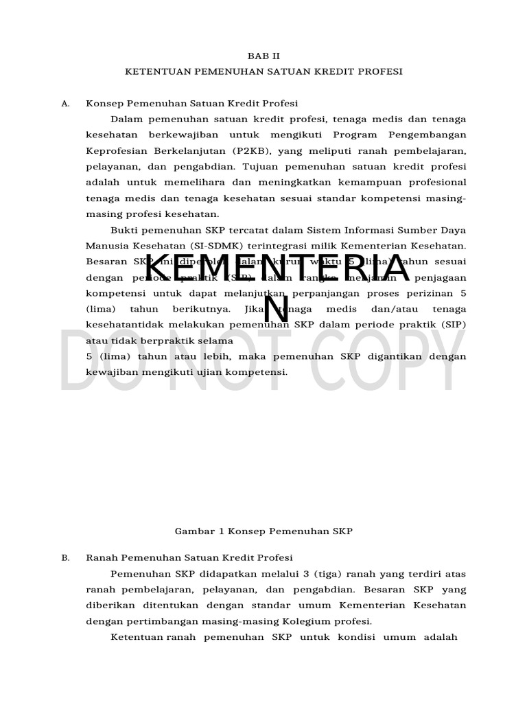 BAB II Pedoman Pemenuhan SKP | PDF
