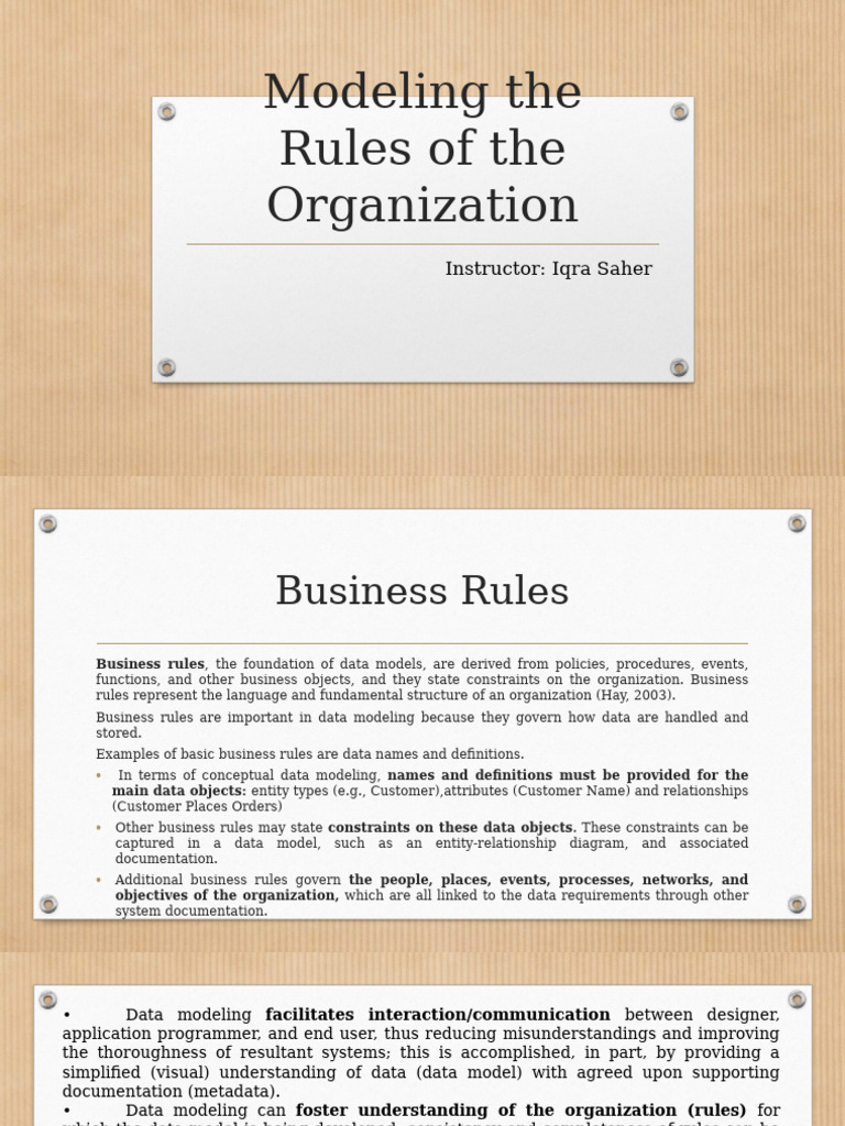 Business Rules in Data Modeling | PDF | Conceptual Model | Data Model