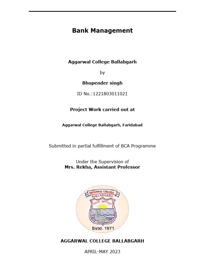 Bhupender Singh Project | PDF