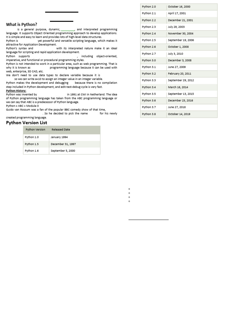 3fpp Class Note Unit I Pdf Data Type Python Programming Language