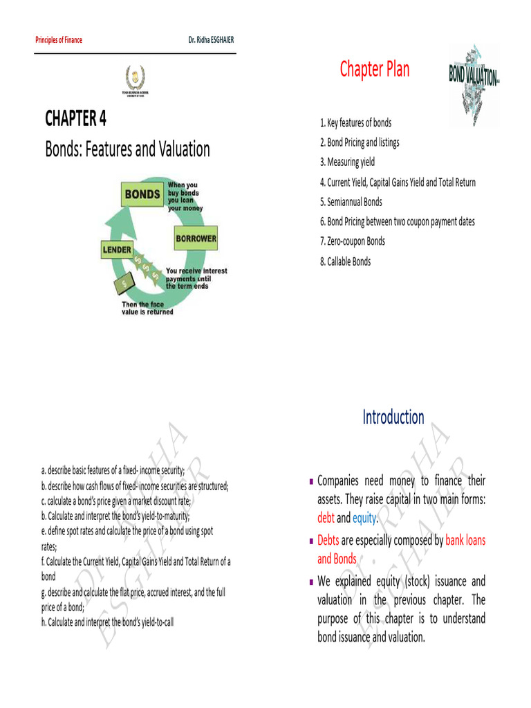 Bond Features and Valuation Explained | PDF | Bonds (Finance) | Yield ...