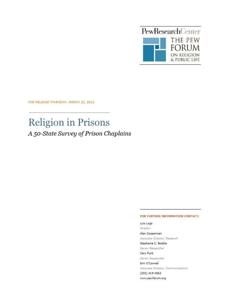 Prison Chaplains' Insights | PDF | Prison | Religious Denomination