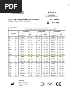 Mindray CBC-3D Hematology Control Values | PDF