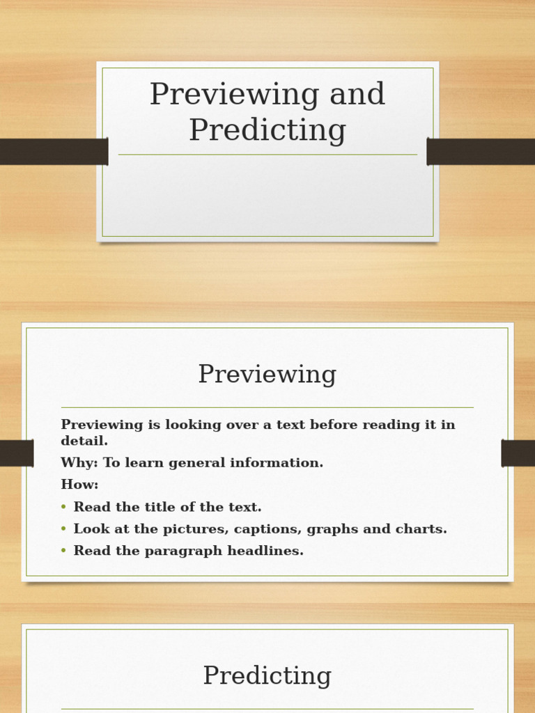 Previewing and Predicting | PDF | Language Arts & Discipline | Foreign Language Studies