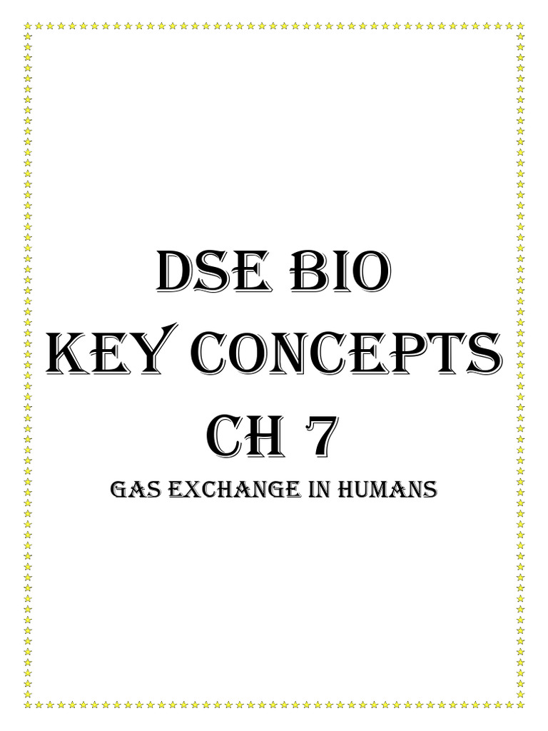 Key Concepts CH 7 | PDF | Respiratory Tract | Lung