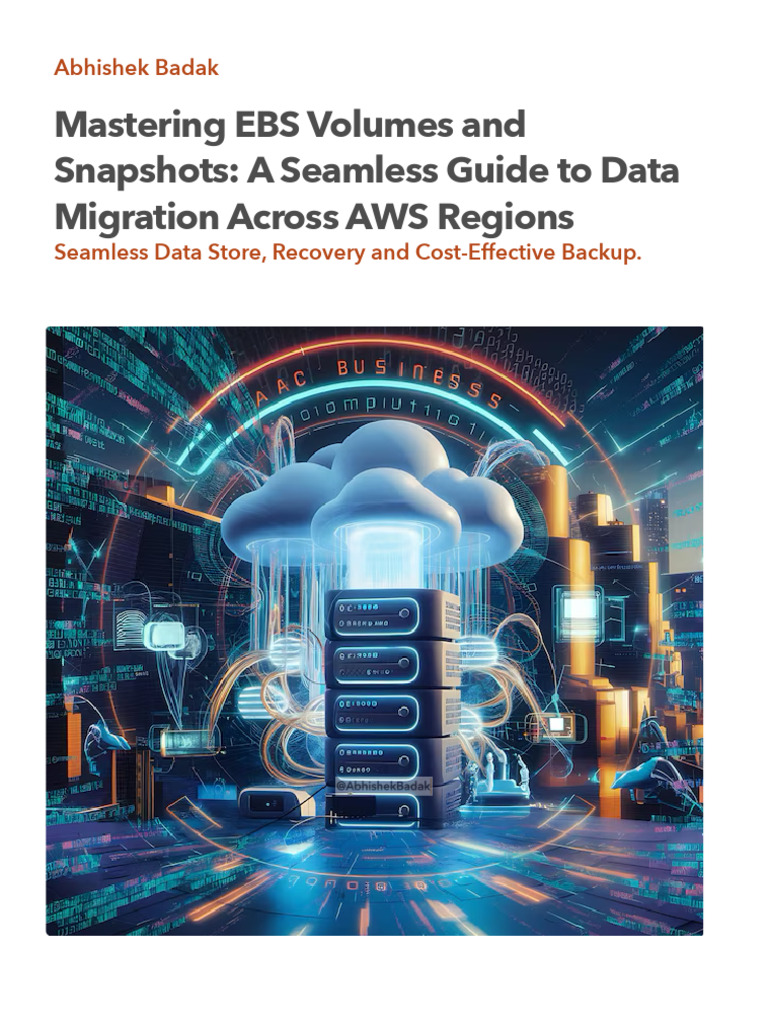 Ebs Vol and Snapshot in Aws | PDF | Backup | Computer Data
