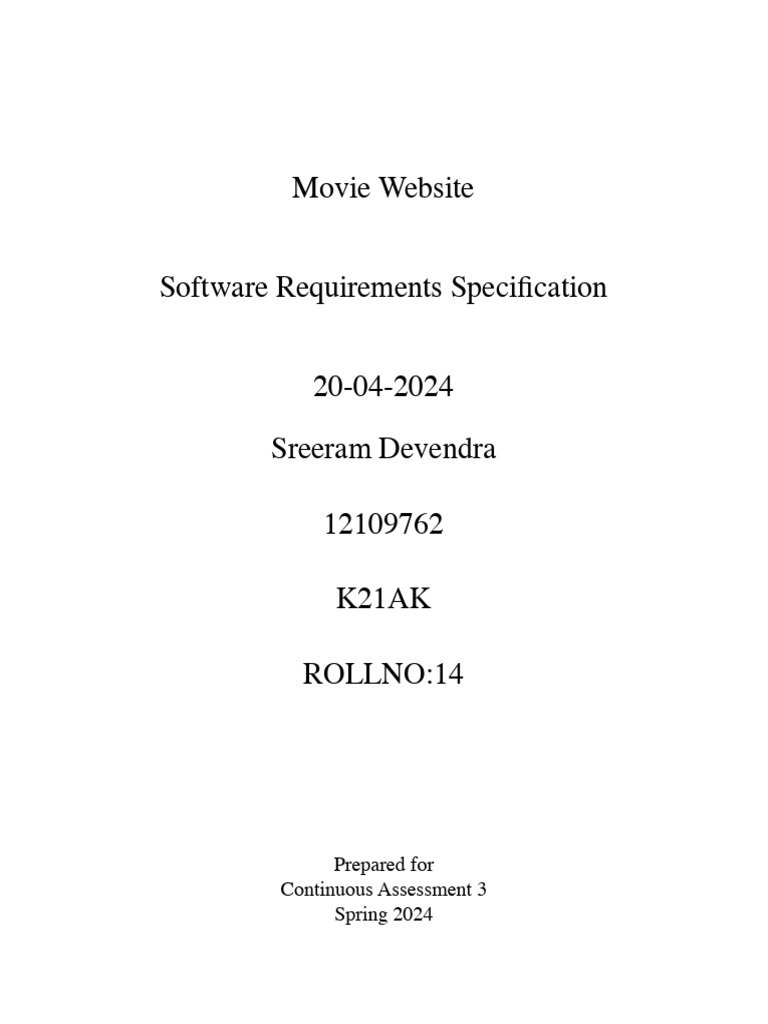 SRS Report Format Reactp | PDF | Websites | Software