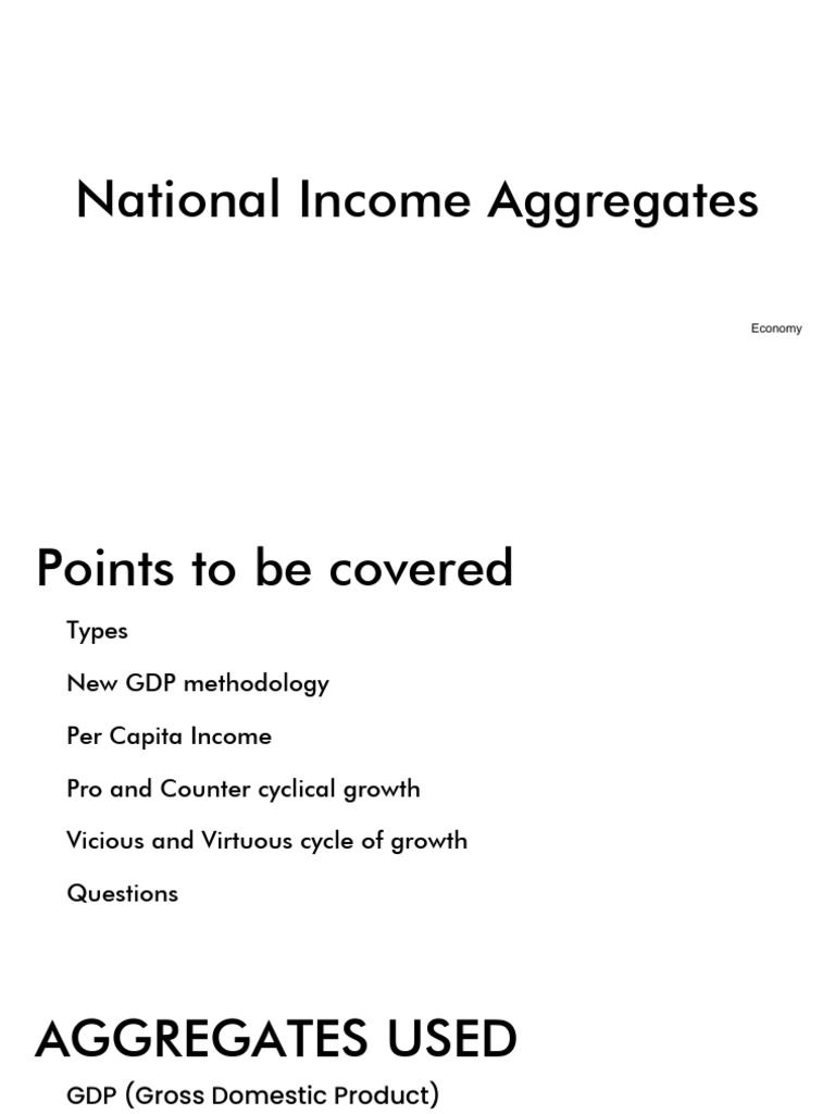 Module 3 National Income Aggregate 921704722945087 | PDF | Gross ...