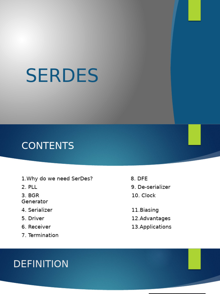 SERDES | PDF | Electronics | Electrical Engineering