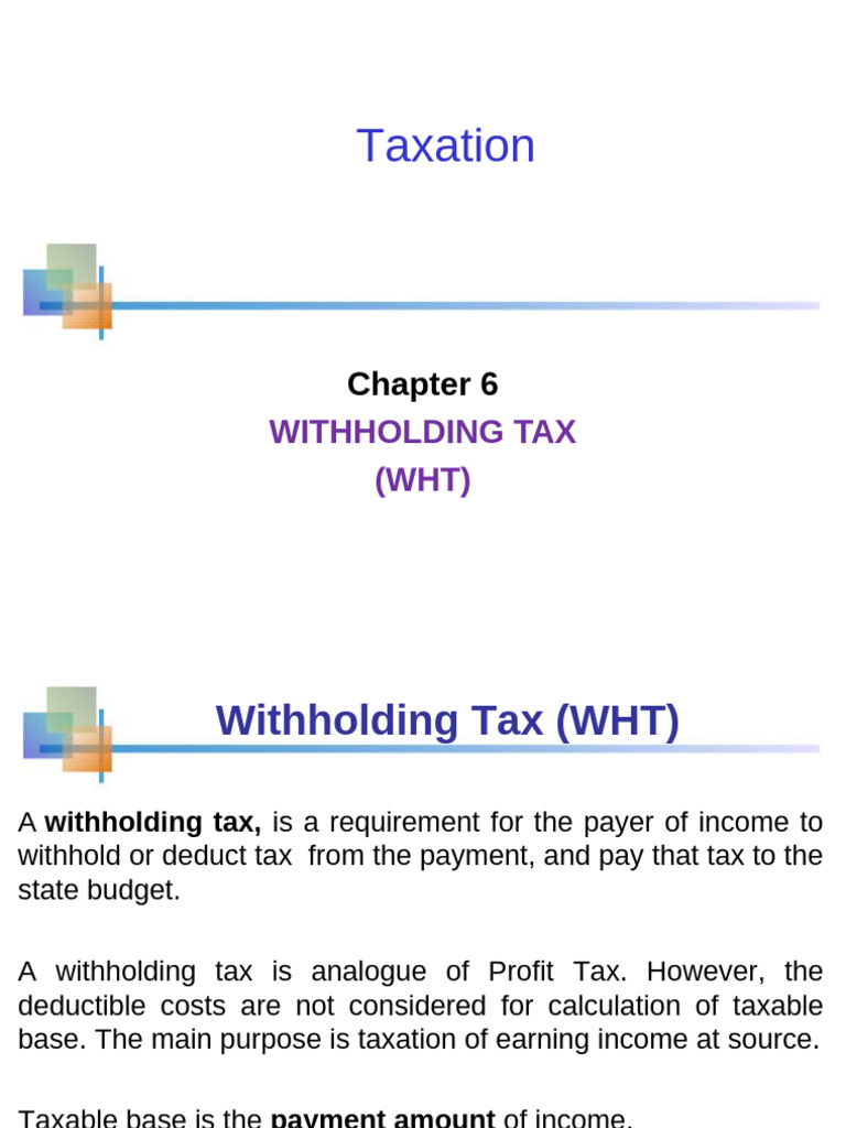 Understanding Withholding Tax (WHT) in Azerbaijan | PDF | Taxes | Economies