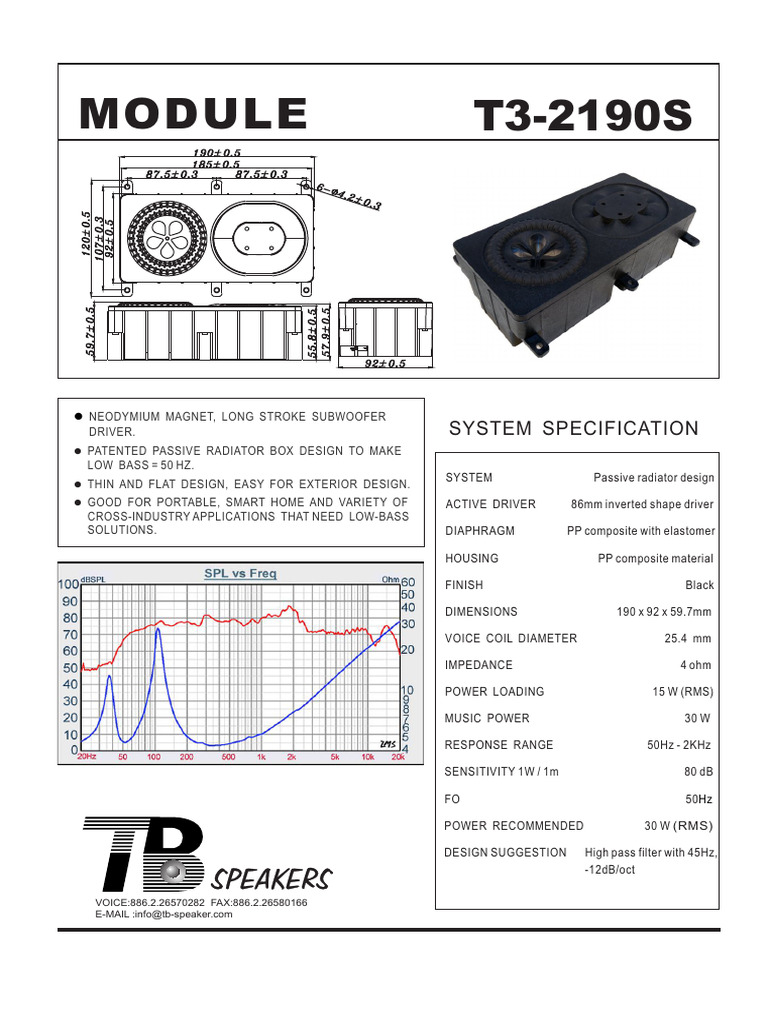 T3-2190S Spec | PDF