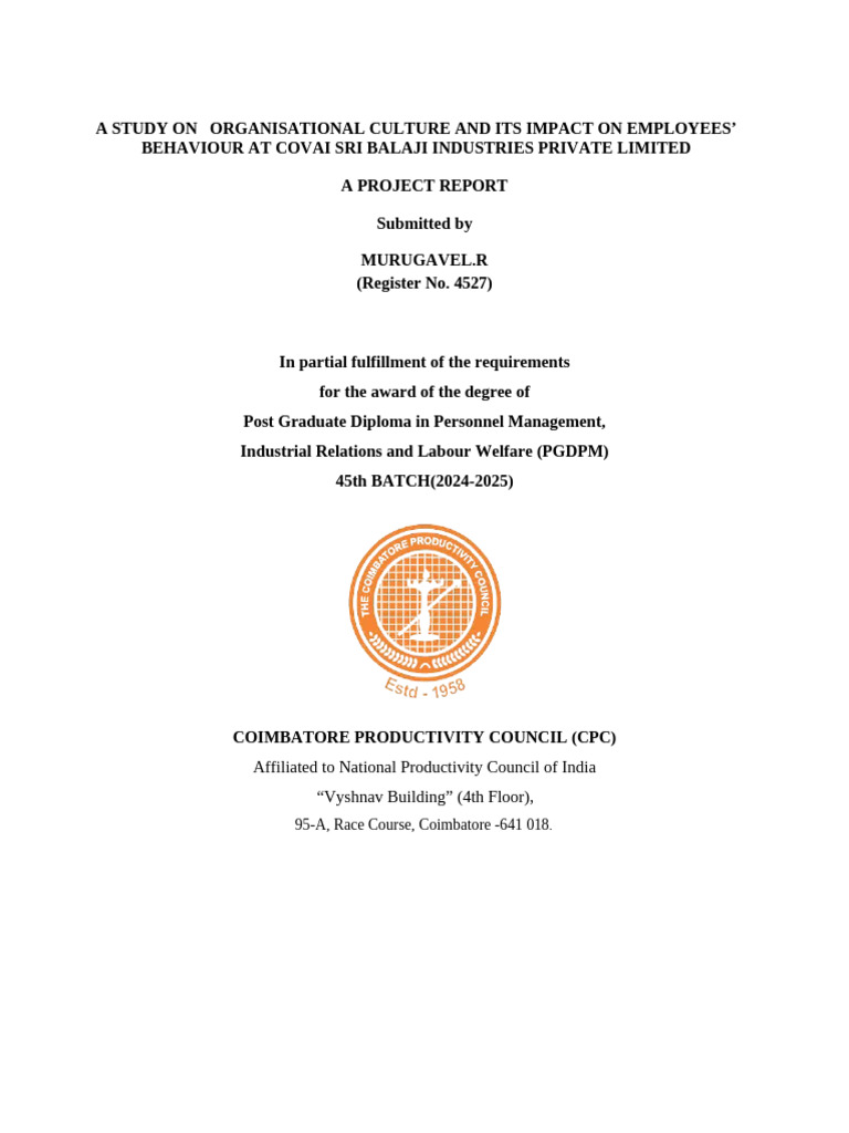 COVER PAGE - Rough | PDF | Psychology