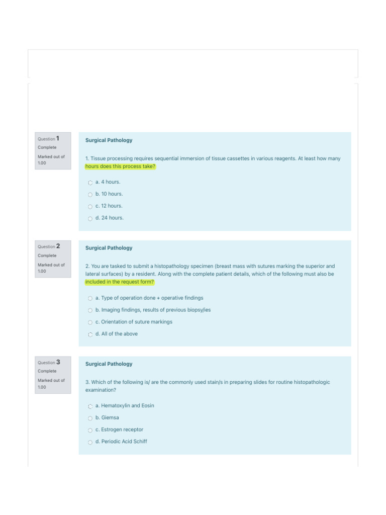 Pathology Written Examination 1 | PDF | Blood Type | Histopathology