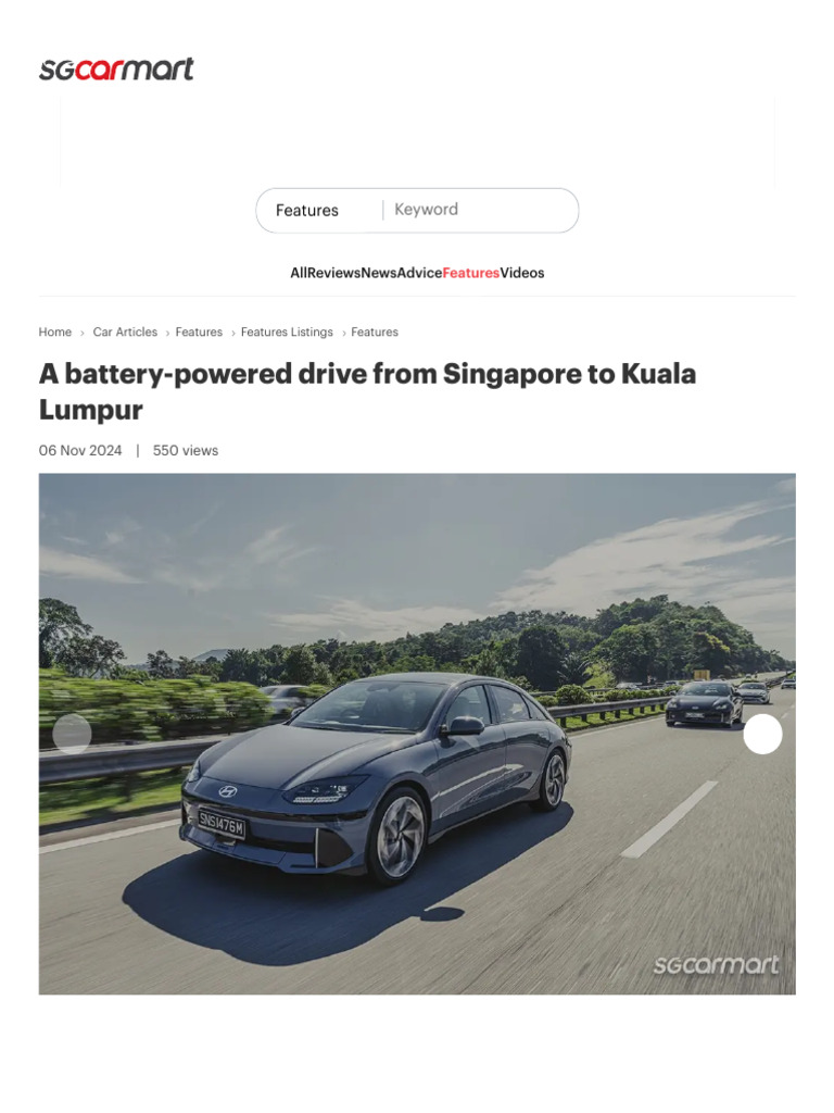 A Battery-Powered Drive From Singapore To Kuala Lumpur | PDF ...