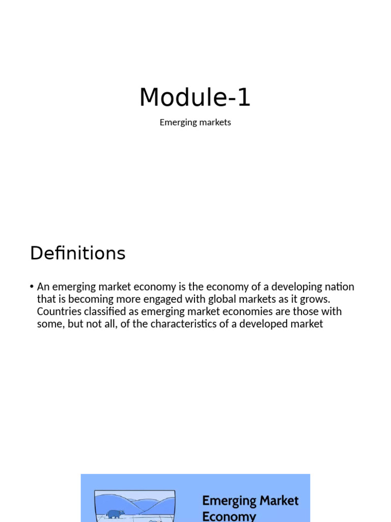 Overview of Emerging Markets and BRICS | PDF | International Relations ...