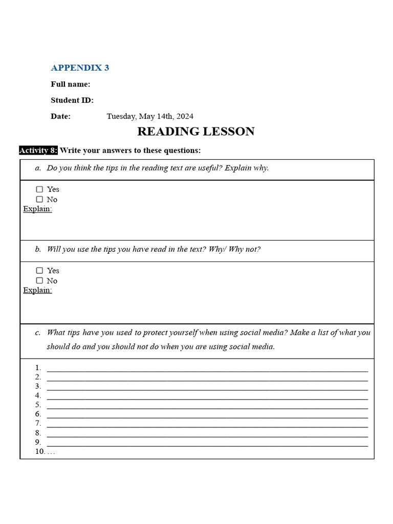 (MDLT) Appendix 3 | PDF